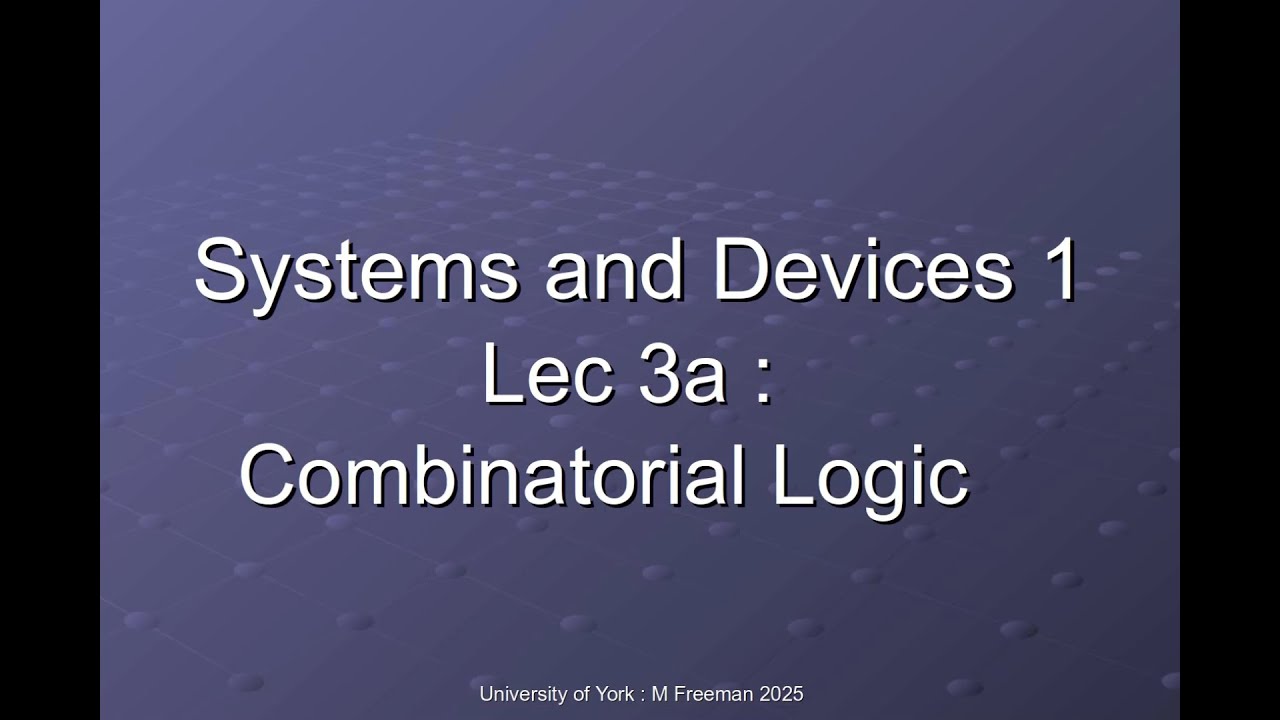 SYS1 - Lecture 3A