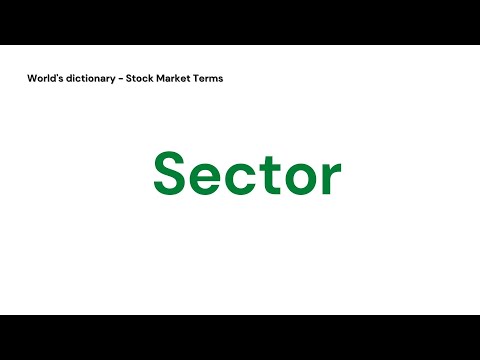 Sector Meaning in English - Stock Market Terms| World's Dictionary