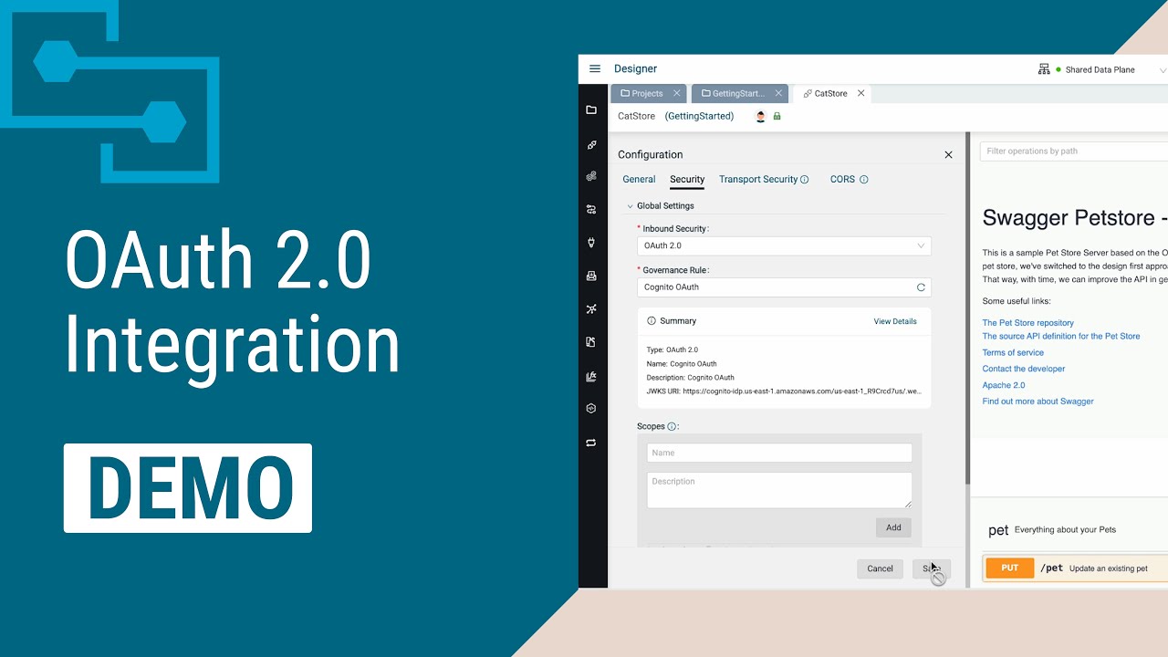 Demo | Hello API Proxy with AWS Cognito OAuth2 Security