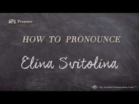 How to Pronounce Elina Svitolina (Real Life Examples!)