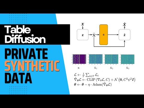 GitHub - gianlucatruda/TableDiffusion: The first differentially-private diffusion model for ...