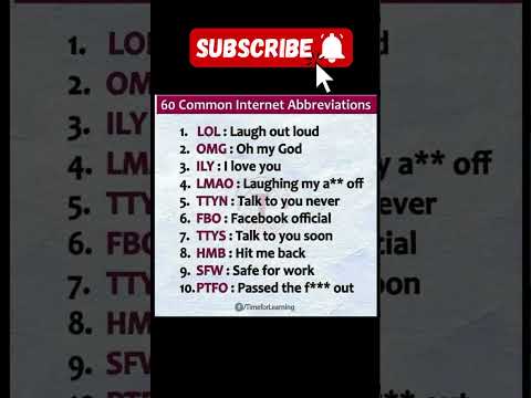 common internet abbreviations #lol#omg#ily