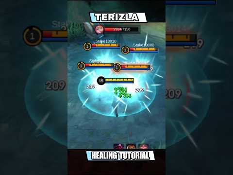 TERIZLA HEALING TUTORIAL AND BUILD #mlbb #shorts #terizla