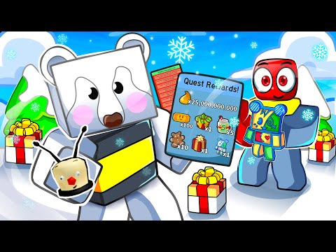 FINISHED BEE BEAR QUESTLINE! Claiming BBM Quest! Unlocked Doodle Cub Buddy!! (Bee Swarm Simulator)