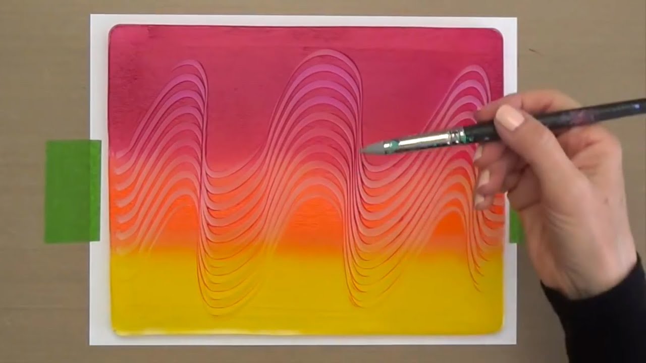 Monoprint Techniques with Gelli Printing Plates