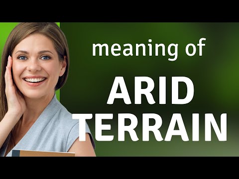 Understanding "Arid Terrain": A Guide for English Learners