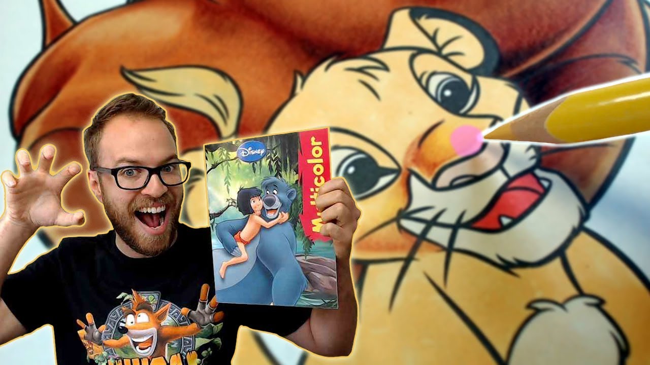 Professional Artist Colours a CHILDRENS Colouring Book..? | The Lion King | 4