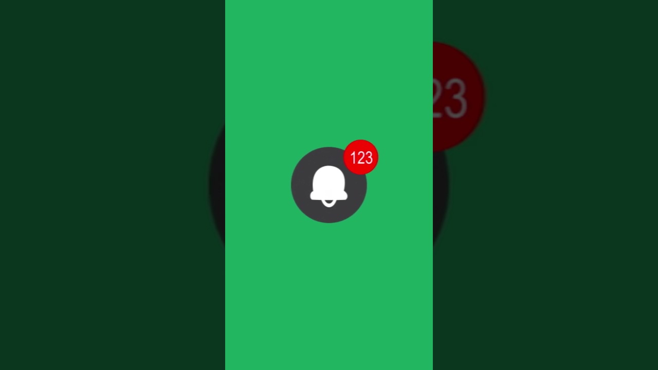 facebook all notification count green screen Background #humloart