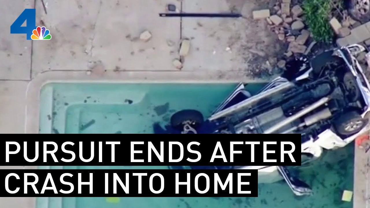 Pursuit Comes to an End After Car Crashes Into Home Leaving 3 Dead | NBCLA