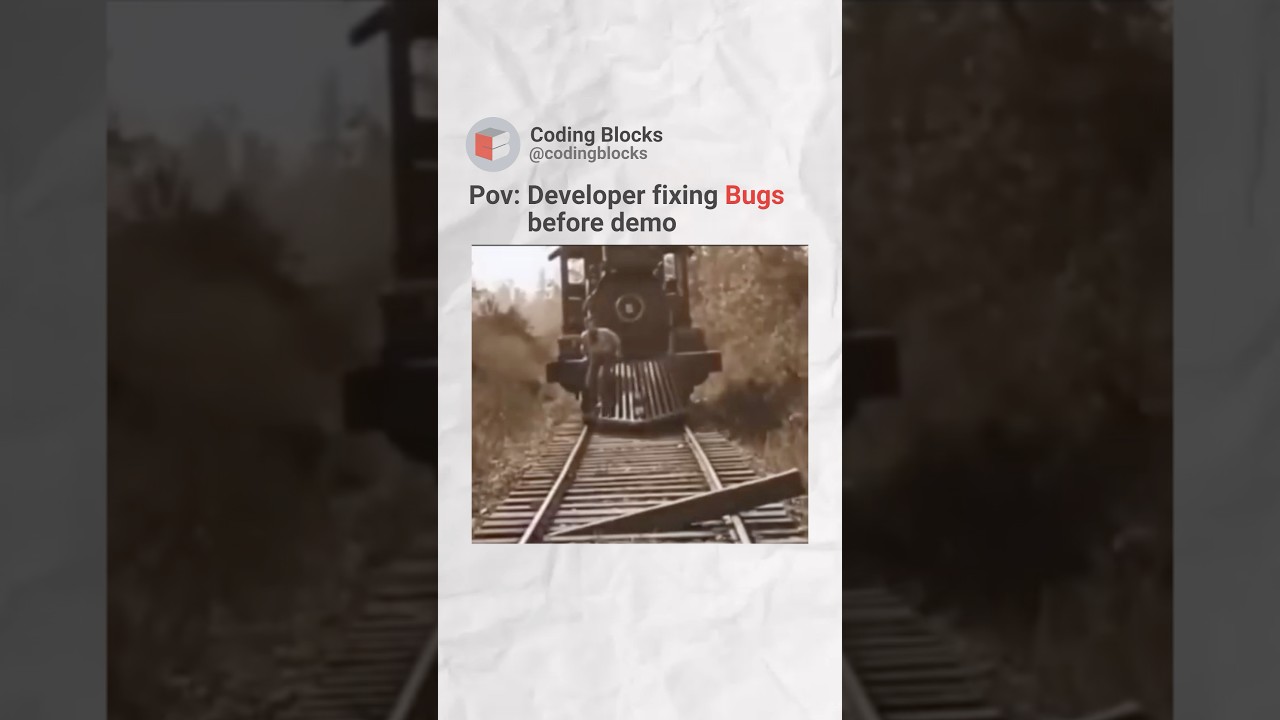 Developer fixing bugs😂 🐞 | Relatable | CodingBlocks! #developer #bugs #meme #coding
