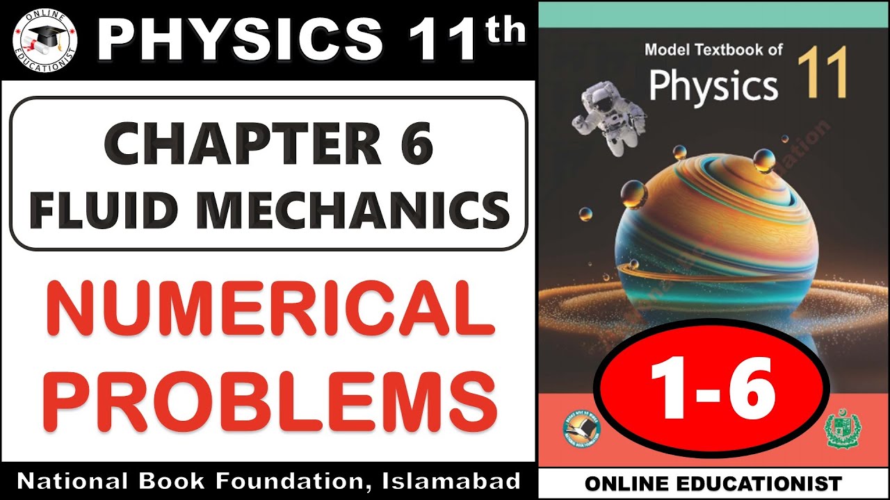 Numerical Problems | Chapter 6 | Fluid Mechanics | Physics 11th | National Book Foundation | FBISE