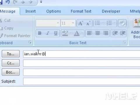 How to send a carbon copy CC of an email message