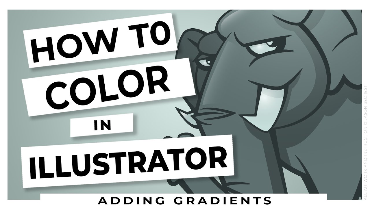 Adobe Illustrator Coloring Tutorial using Gradients