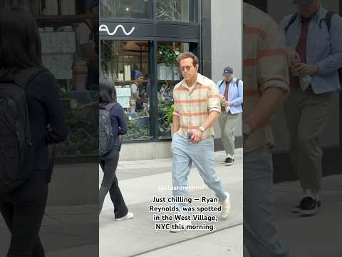 Just chilling —Ryan Reynolds, the Deadpool actor, was spotted in the New York City this morning #nyc