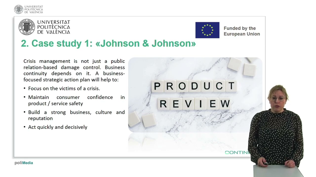 Crisis Management. Case studies. |  | UPV