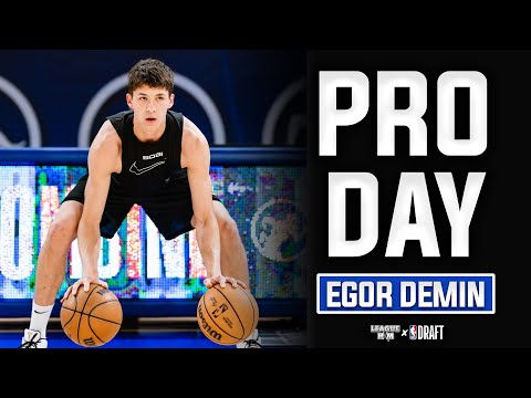 Egor Demin Pro Day Workout at the 2025 NBA Draft Combine
