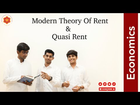 The Modern Theory of Rent | Quasi Rent