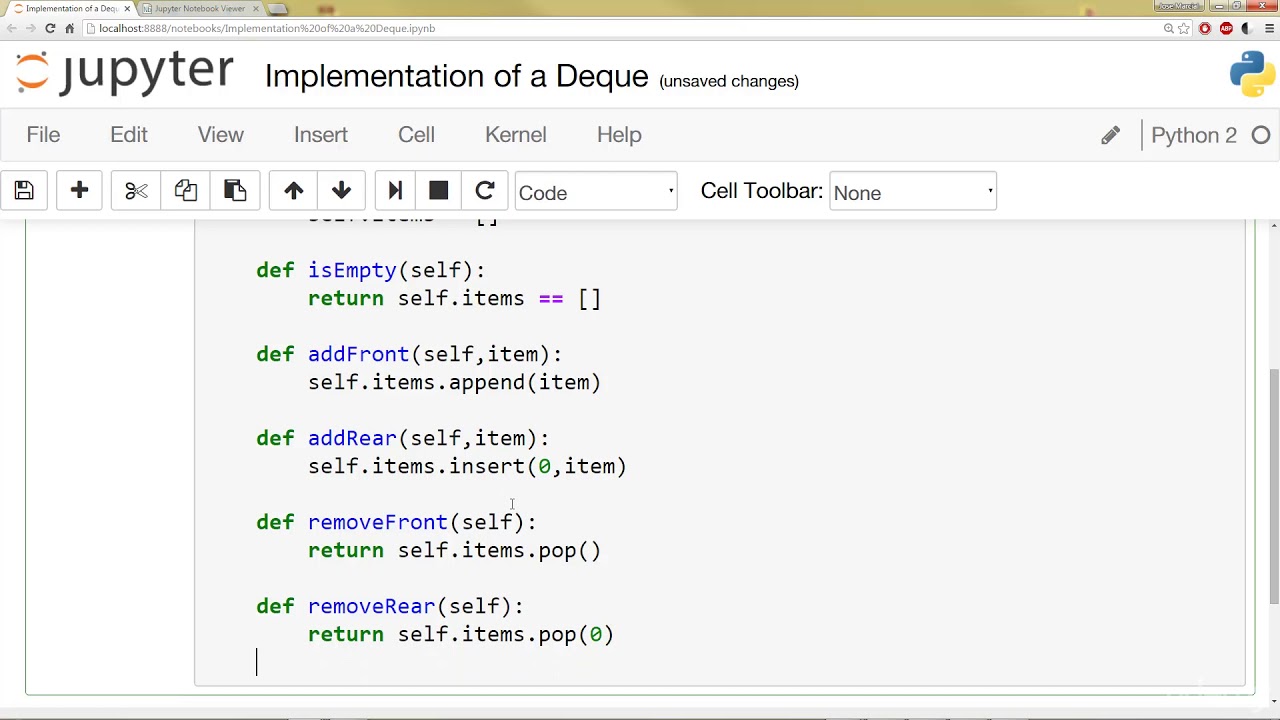 Implementation of Deque-33