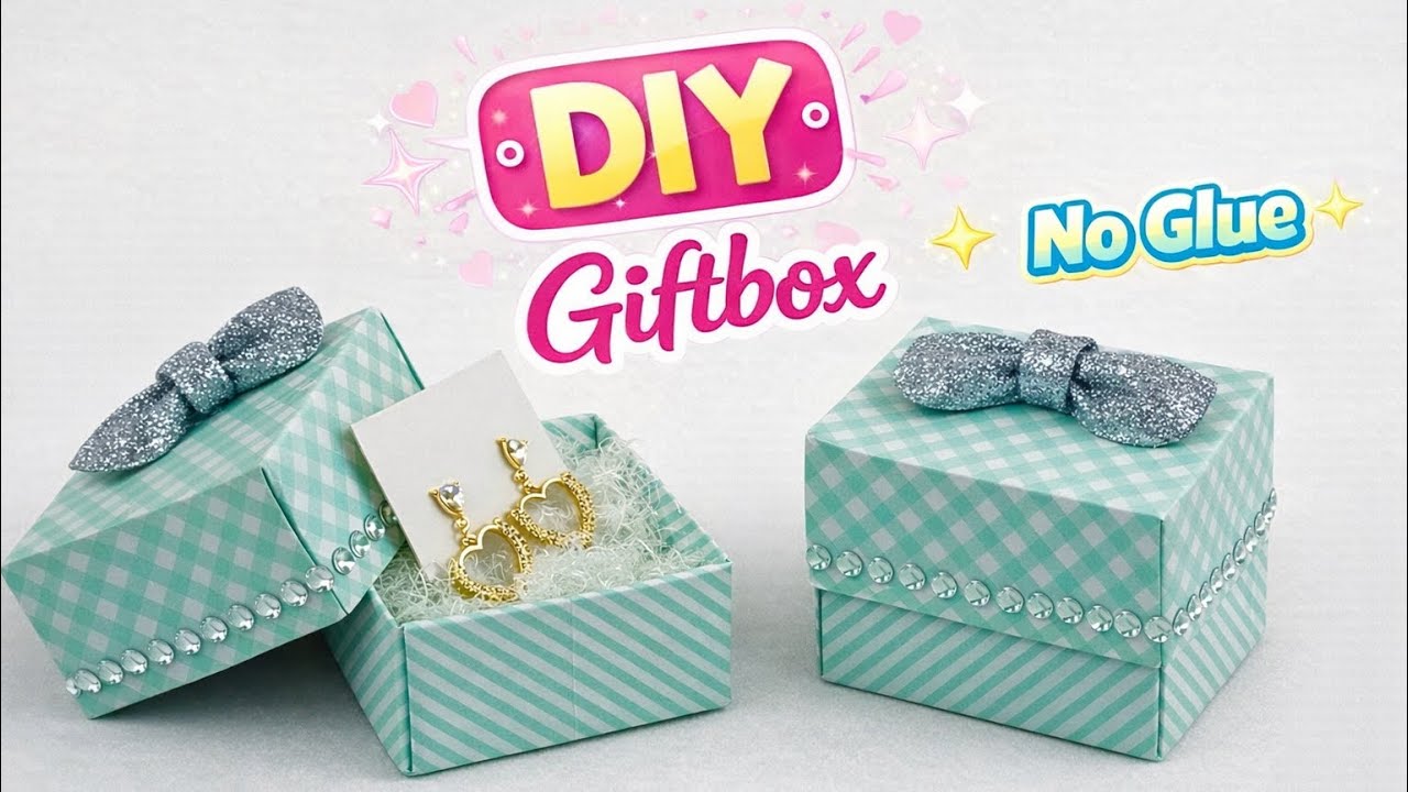 Easy No-Glue Paper Gift Box | Simple DIY Packaging