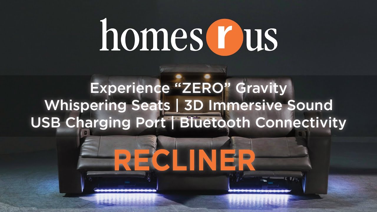 New ZERO-Gravity Recliner Sofa | 3D Immersive Sound, USB Charging, Bluetooth | Homes r Us - Qatar