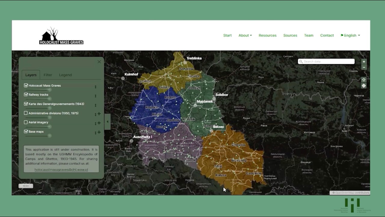 “Mass Graves of the Holocaust” - Digital Map