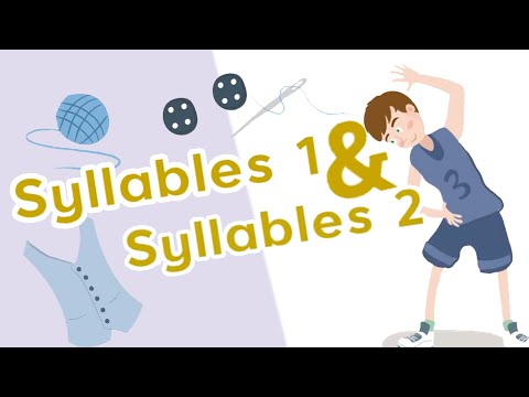 Words with 1 & 2 syllables | only VOWELS have sounds | Word lists |Go Phonics 5A Unit 1