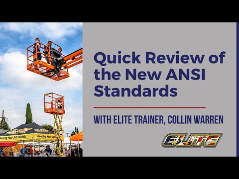 What is ANSI MEWPs Training?