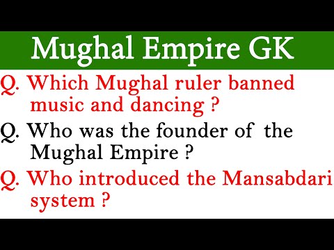 Mughal Empire MCQ l Mughal Empire Quiz l Mughal Empire GK MCQ Quiz