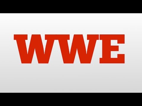WWE meaning and pronunciation