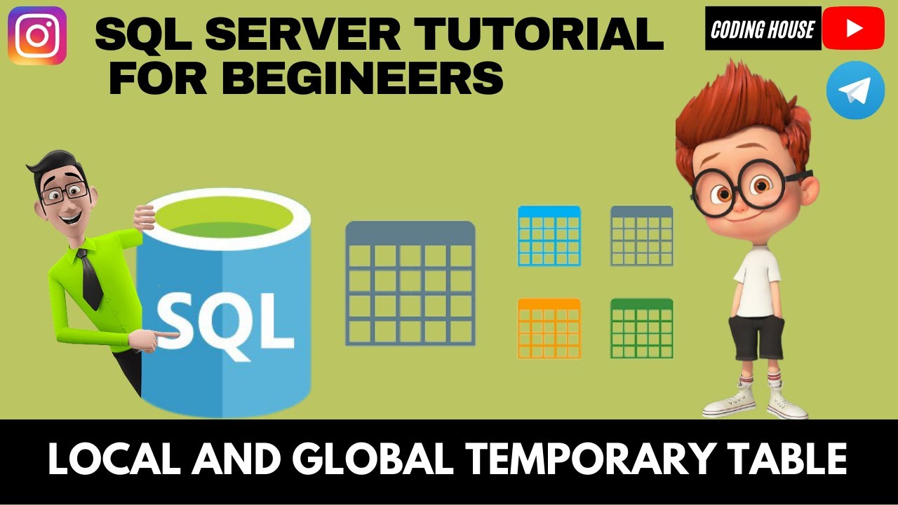 how to create local and global temporary table in sql server ||  Sql server tutorials for beginner's