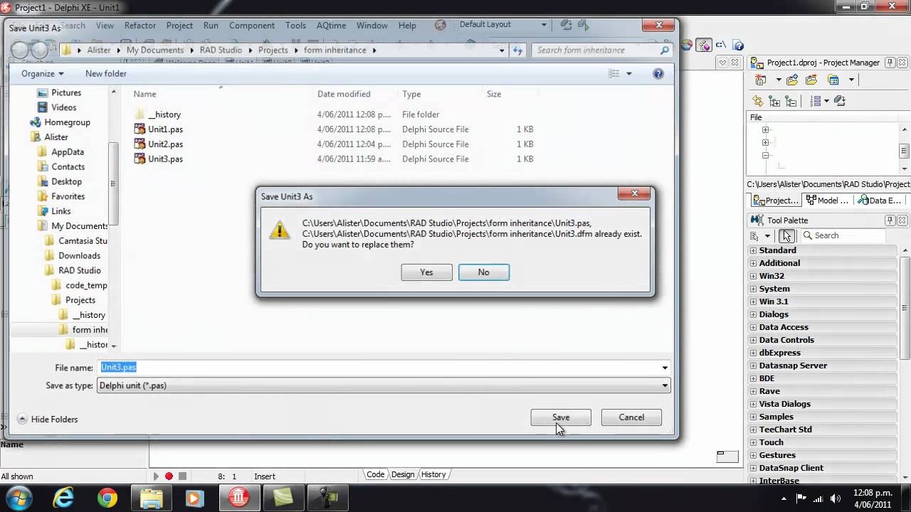 Delphi Programming Tutorial #60 - Visual Form Inheritance