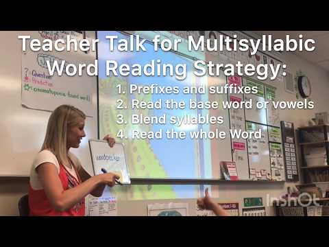 Multisyllabic Word Reading Strategy Video (2nd Grade Text)