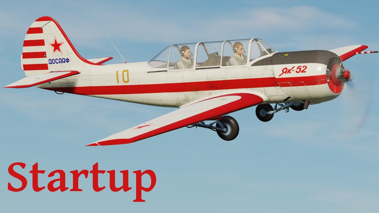 DCS Yak-52 Startup