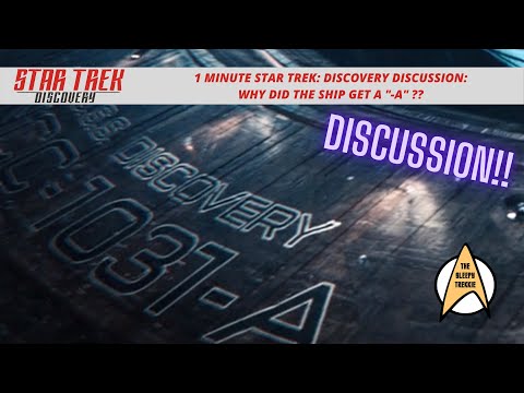 Star Trek: Discovery Discussion - Why The Dash A?