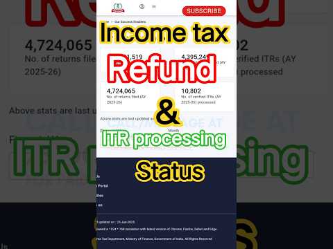 23-June-2025-update:-Income tax refund कब तक आएगा 🤔? | ITR कब तक process होगी | ITR refund update