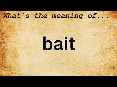 Bait Meaning : Definition of Bait