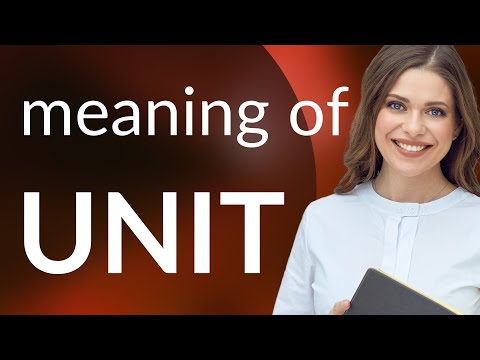 Unit • definition of UNIT