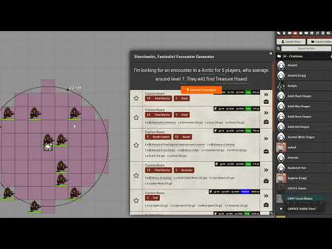 Stochastic, Fantastic! - Dnd5e random encounter generator - Foundry VTT