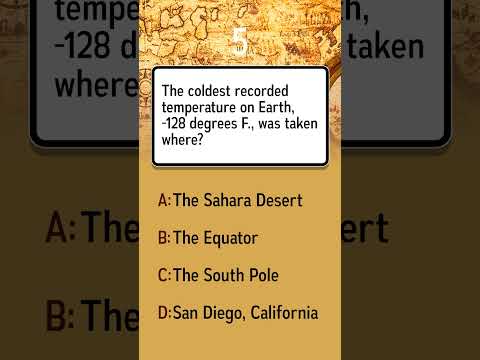 Where was the coldest recorded temperature on Earth, -128 degrees F., taken?