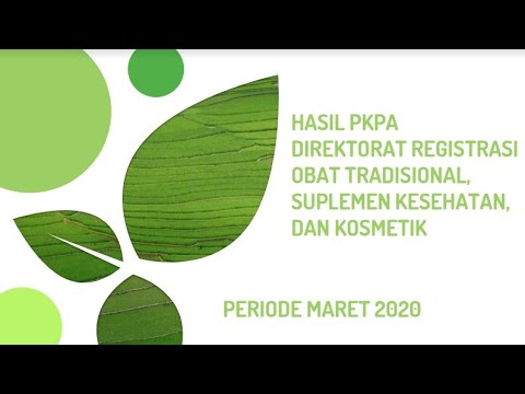Presentasi PKPA - Direktorat Registrasi Obat Tradisional, Suplemen Kesehatan dan Kosmetik BPOM