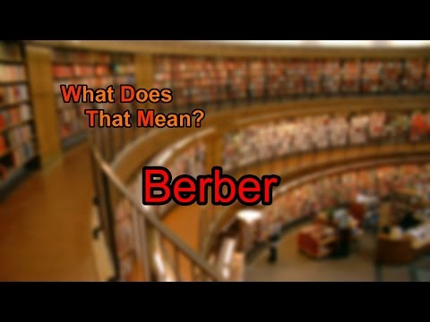 What does Berber mean?