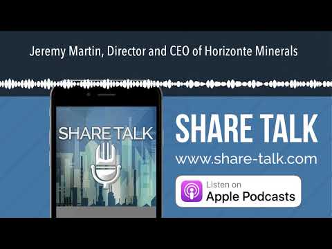 Jeremy Martin, Director and CEO of Horizonte Minerals