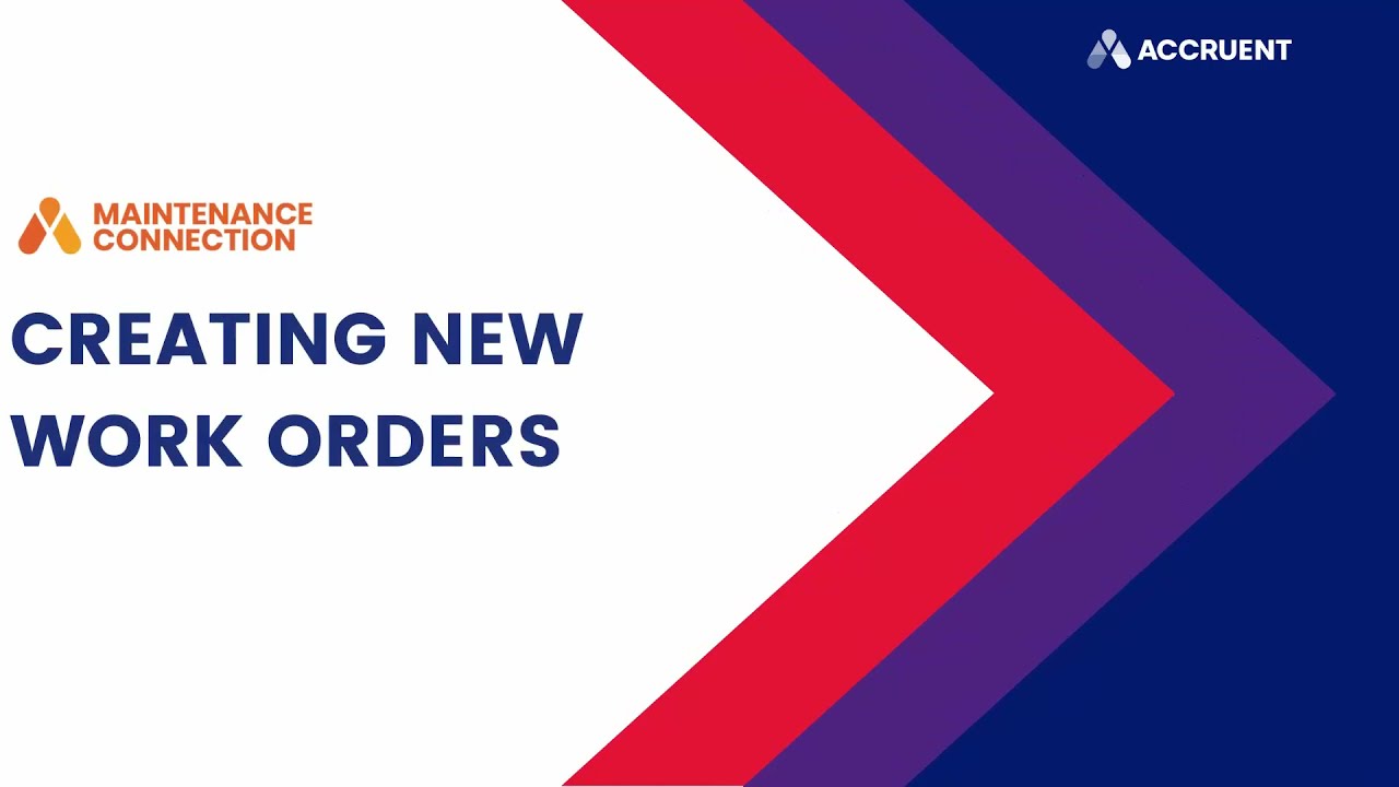 Maintenance Connection Mini Training | Creating Work Orders