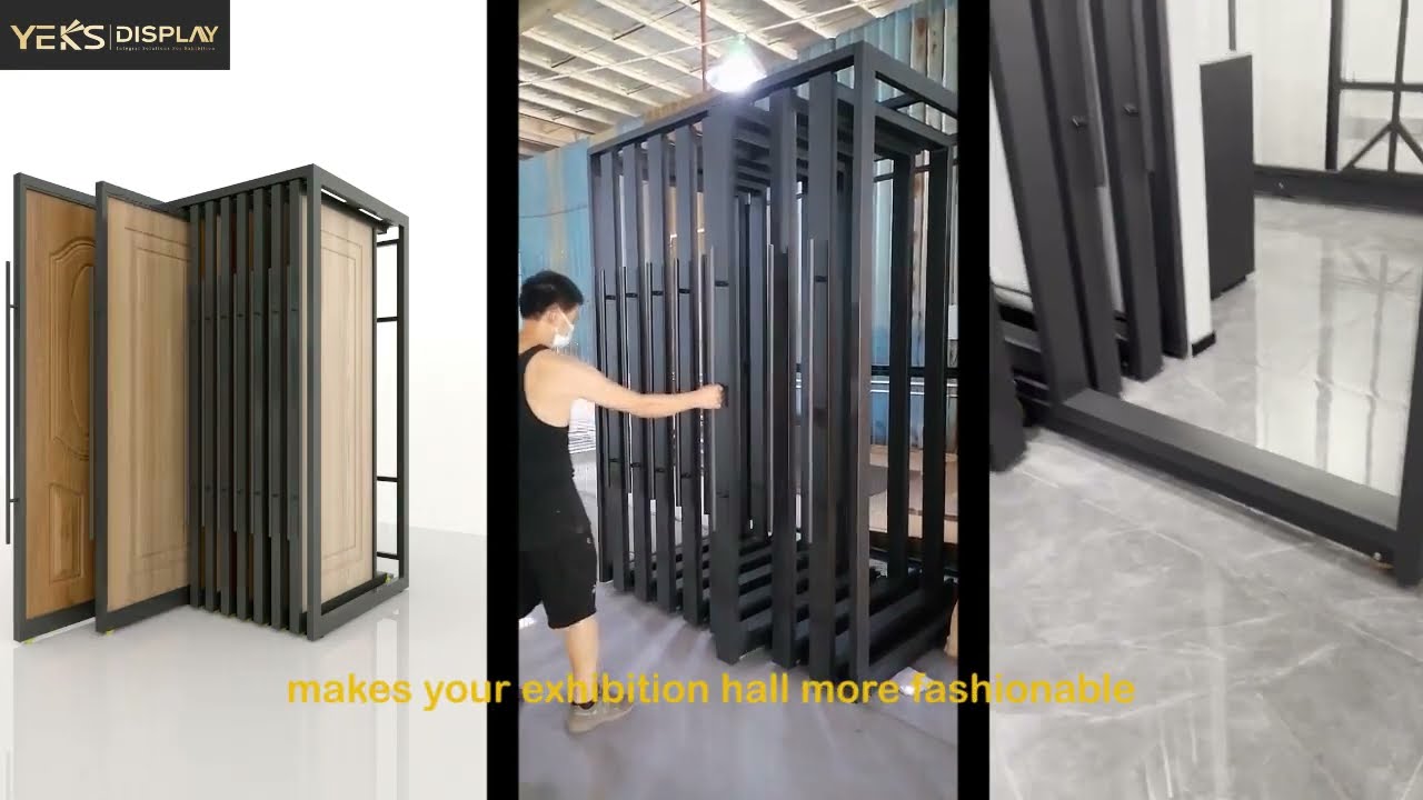 Showcase Wooden Doors in Style with Our Pull-Out Display Rack - Yeks