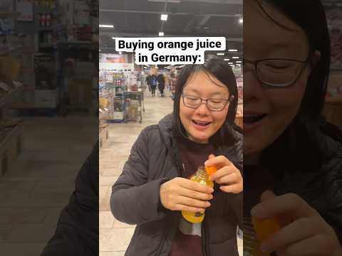 How German supermarkets sell orange juice