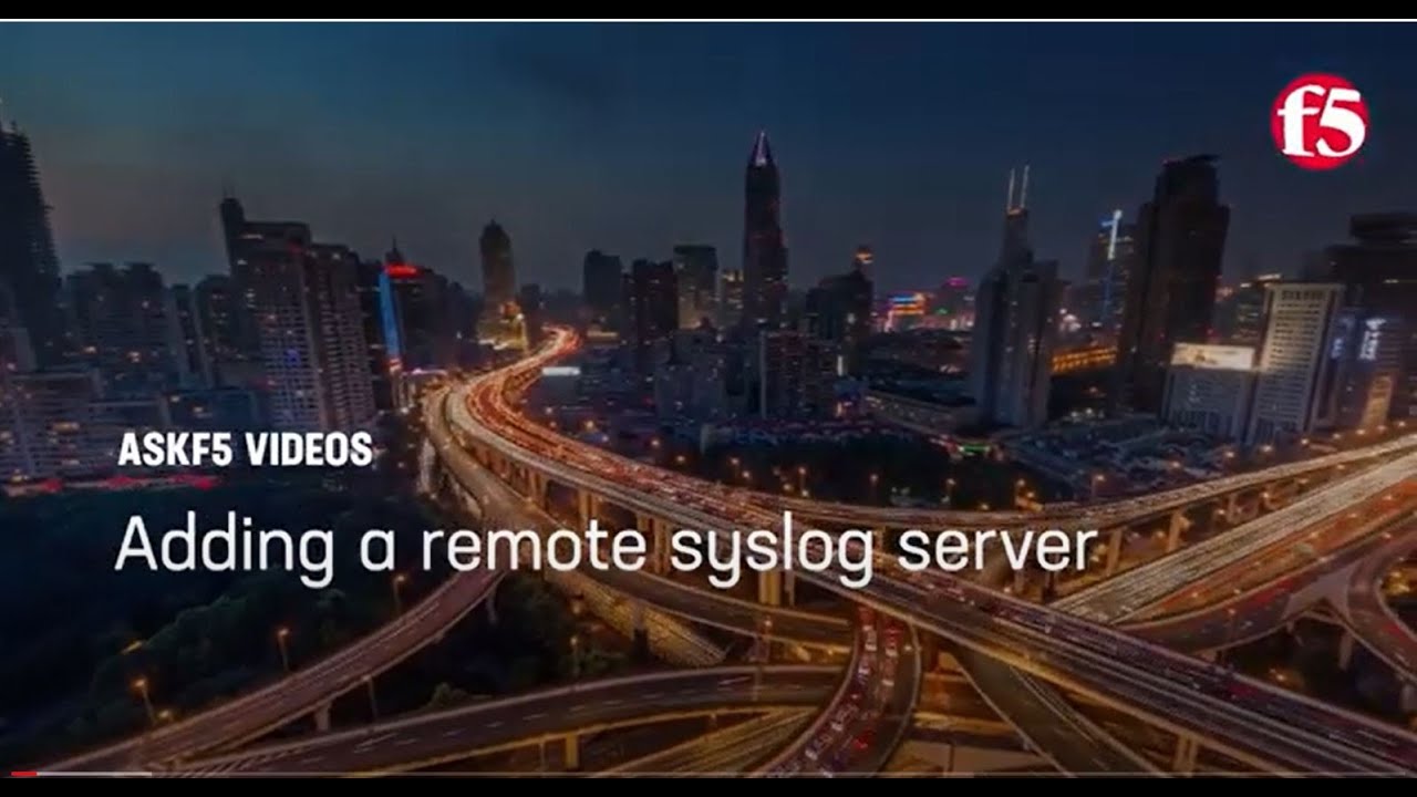 Adding a remote syslog server