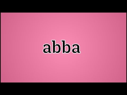 What Abba Means