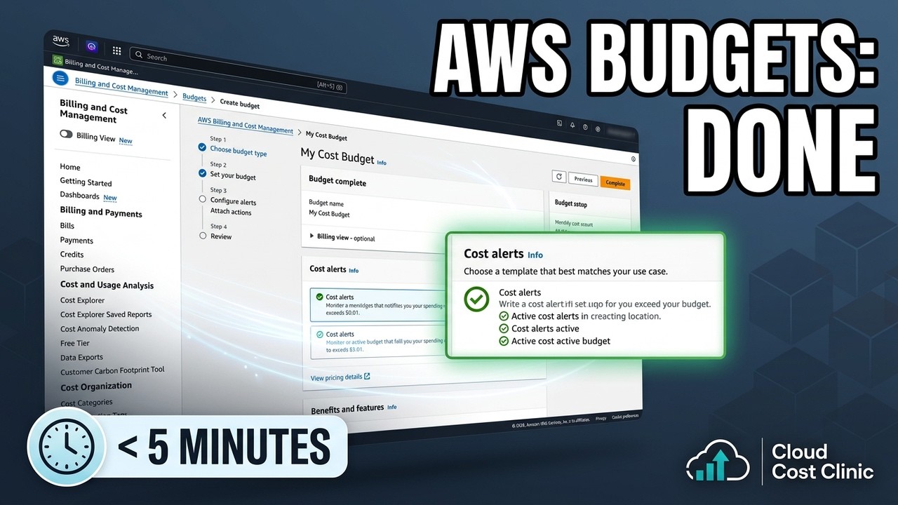 AWS Budgets Explained in Under 5 Min