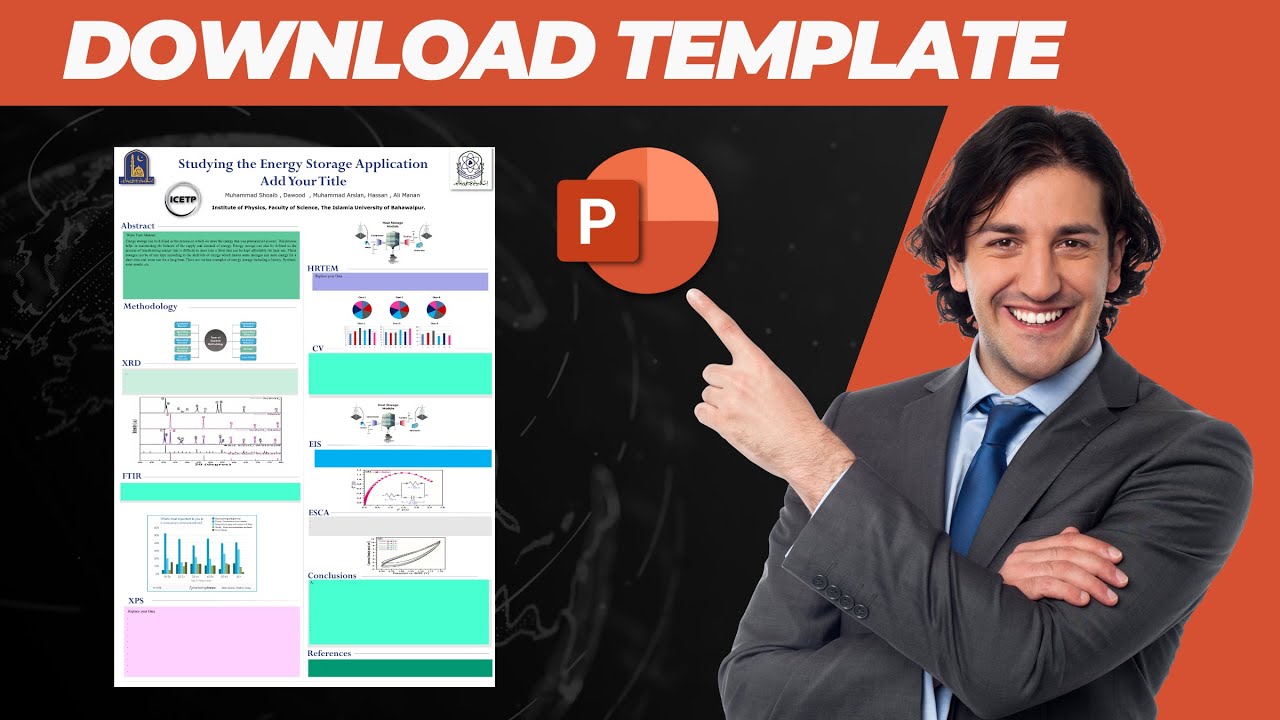Academic Research Poster Presentation template | PowerPoint Template