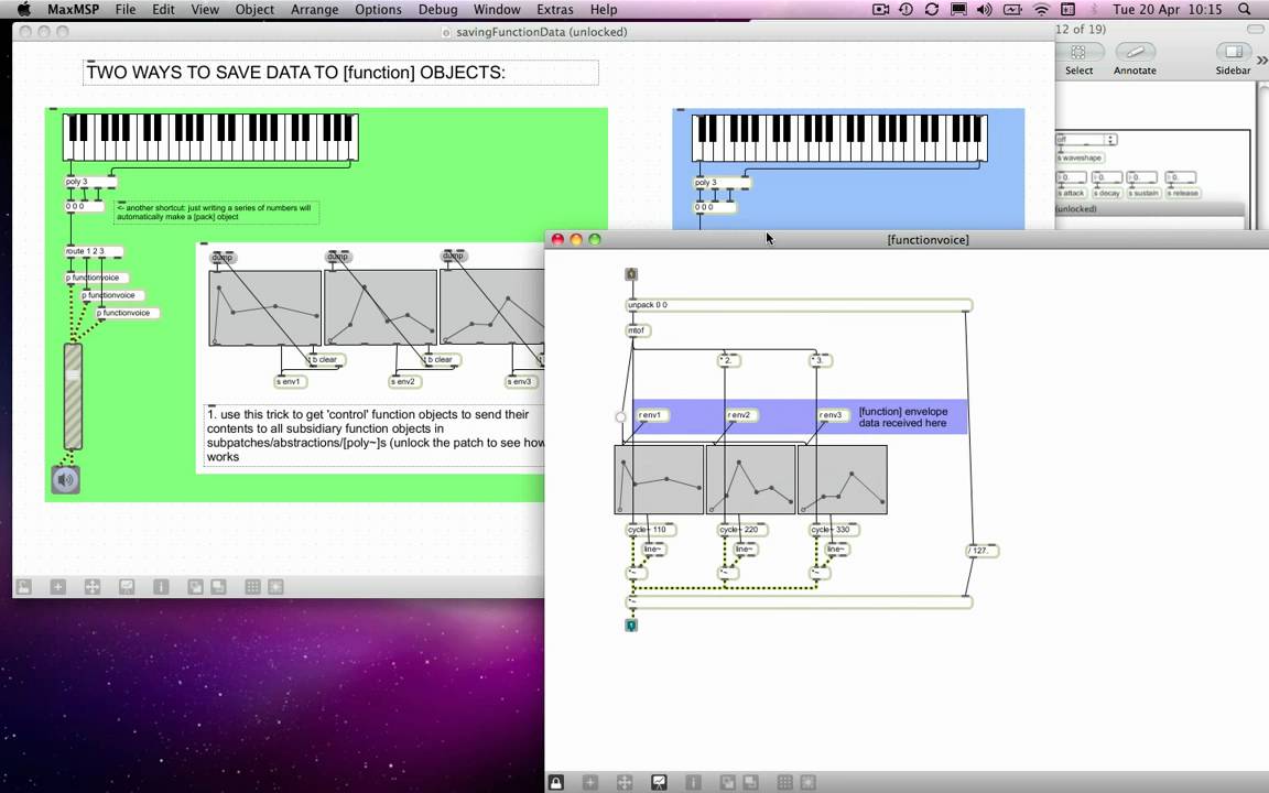 Max MSP Tutorial 07a8: Polyphonic Additive Synthesis Model